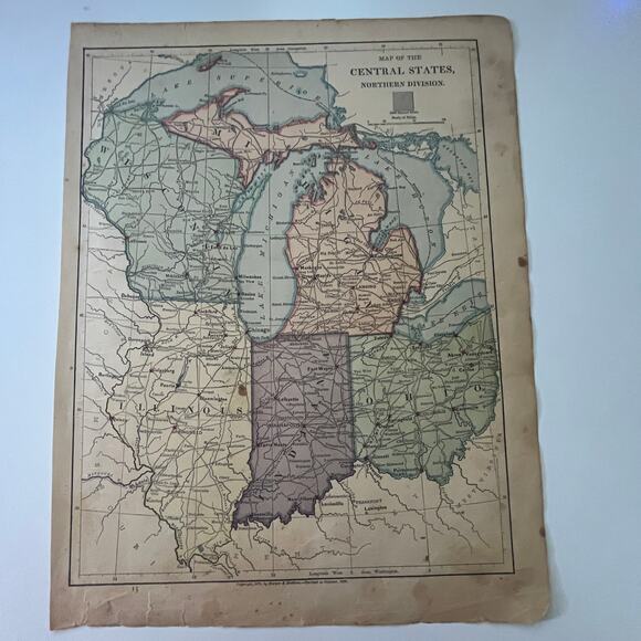 None and/or Unknown | Other | Map Of Central States Northern Division ...